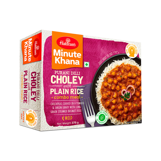 Buy Purani Dilli Choley & Plain Rice - Quick Meals | Haldiram's